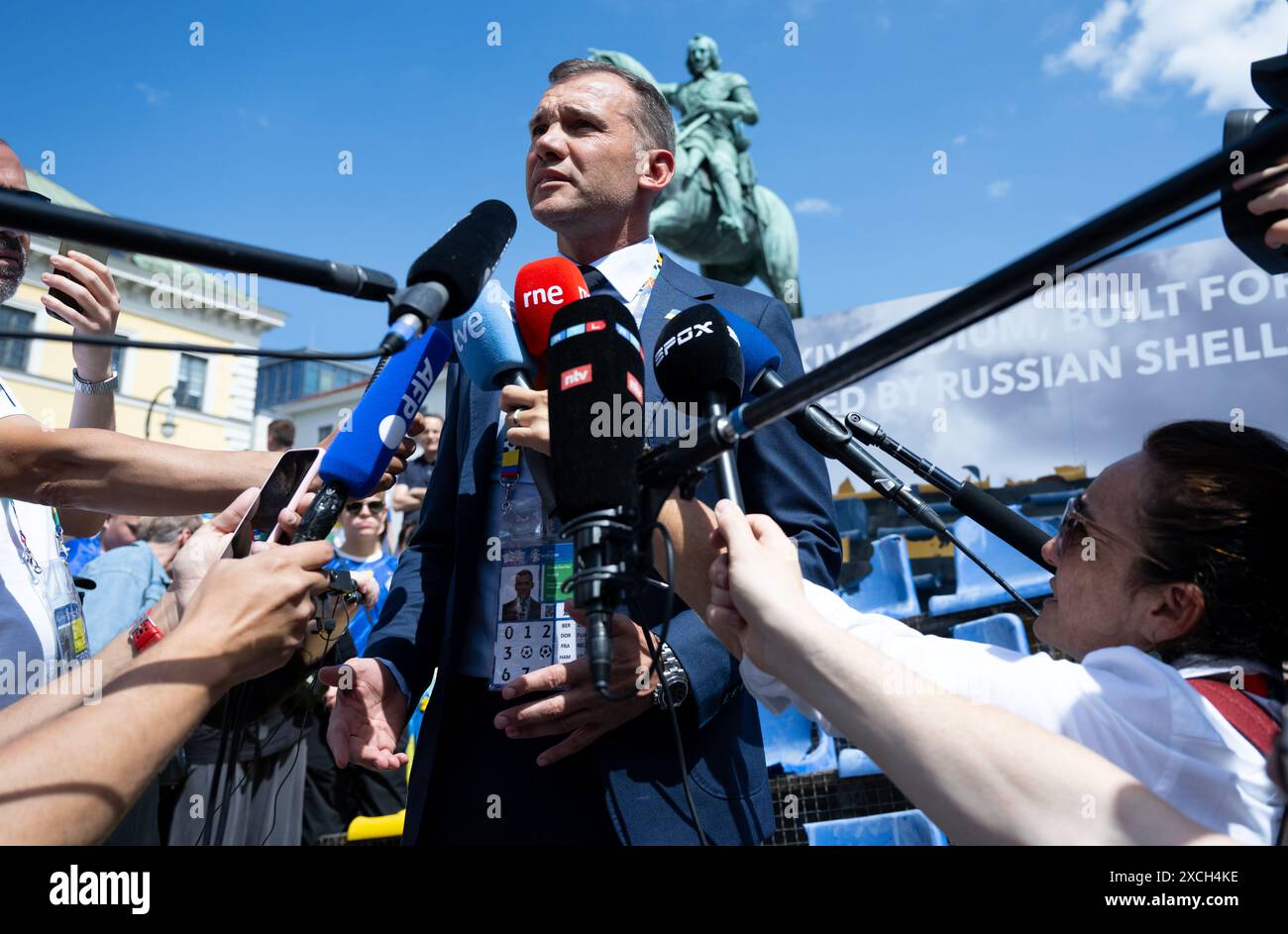 Munich, Germany. 17th June, 2024. Andriy Shevchenko, former footballer ...