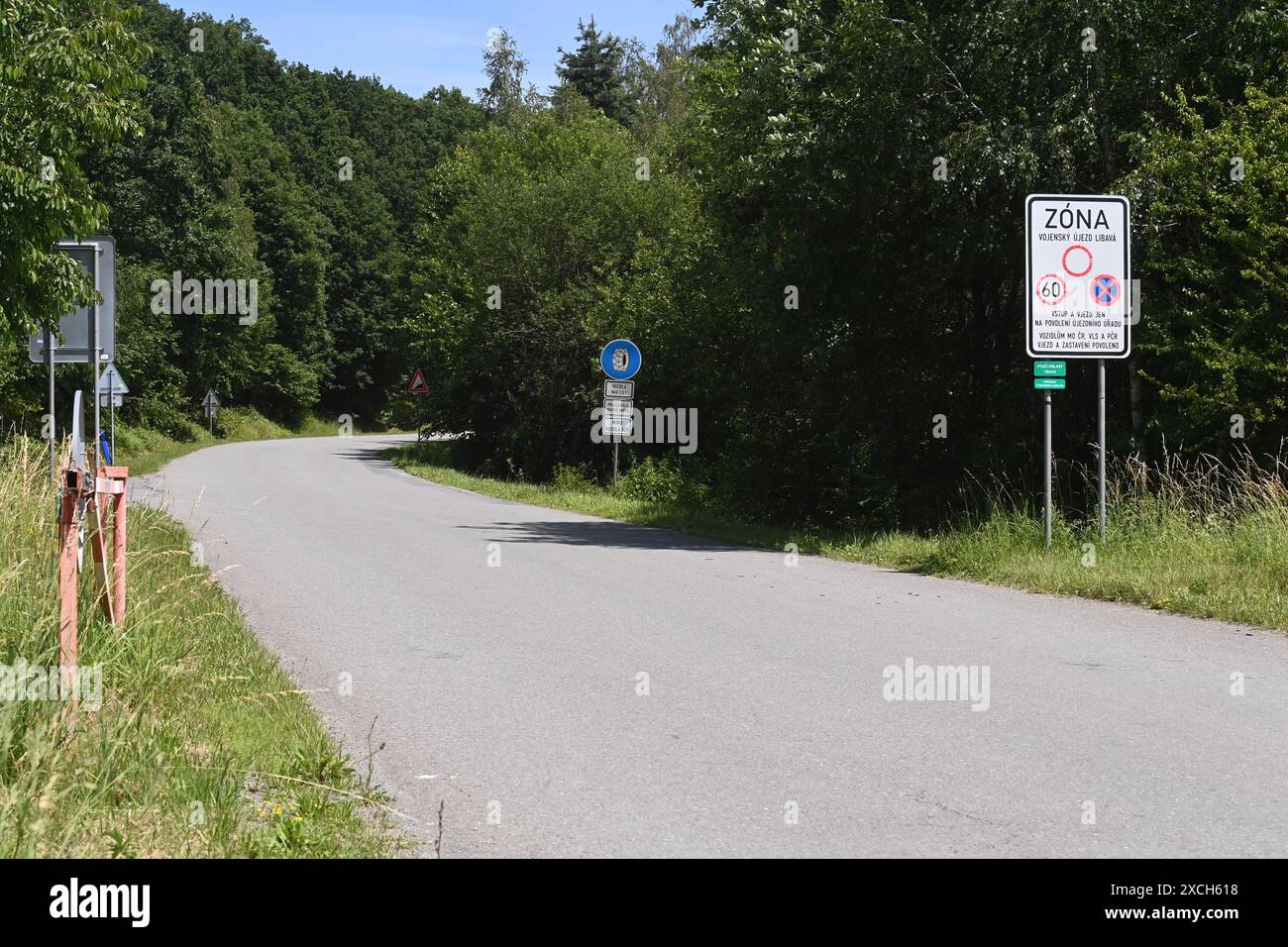 Libava, Czech Republic. 17th June, 2024. The access road at the ...