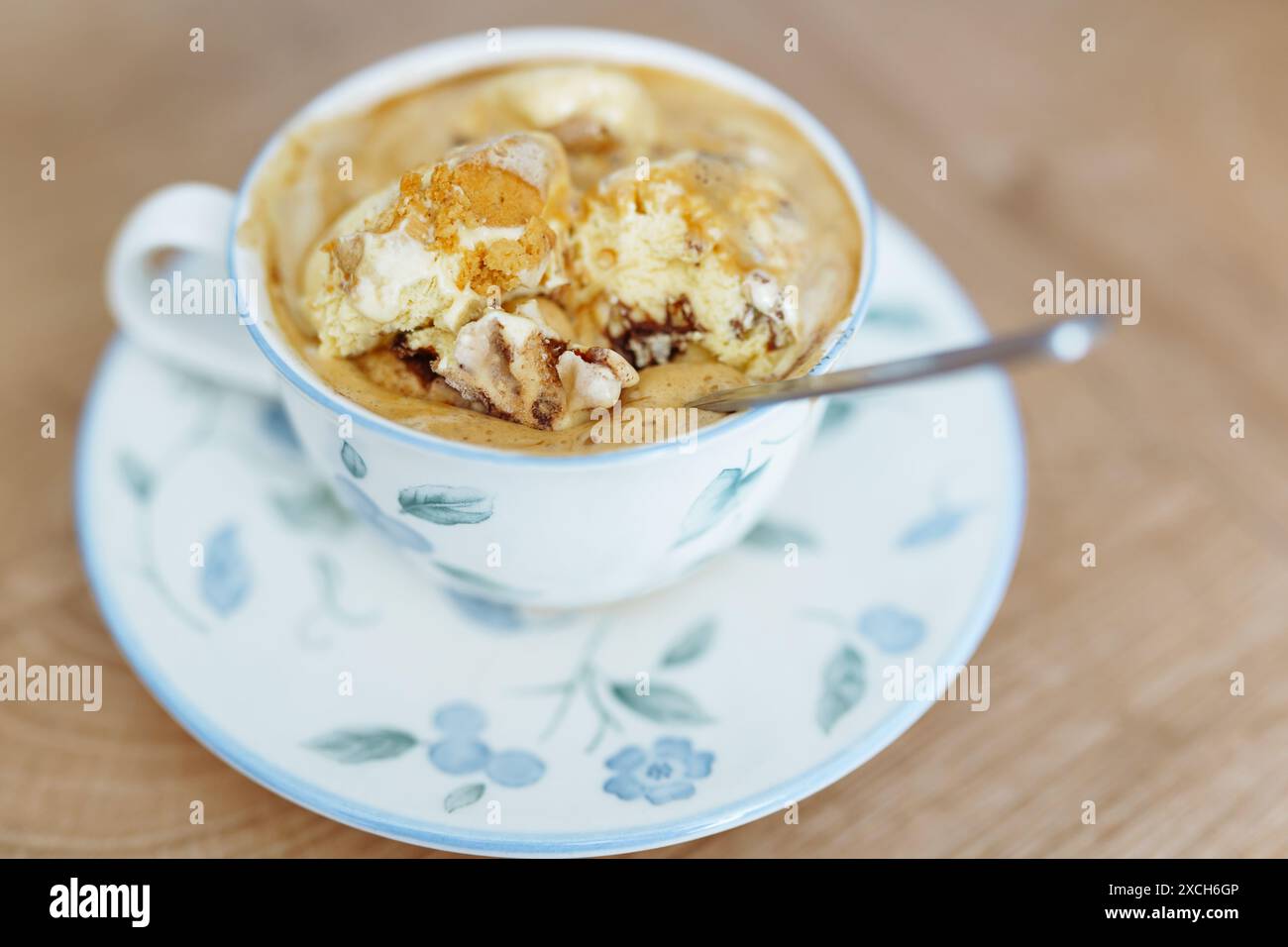 classic iced coffee French, Austrian cold coffee drink with addition of ...