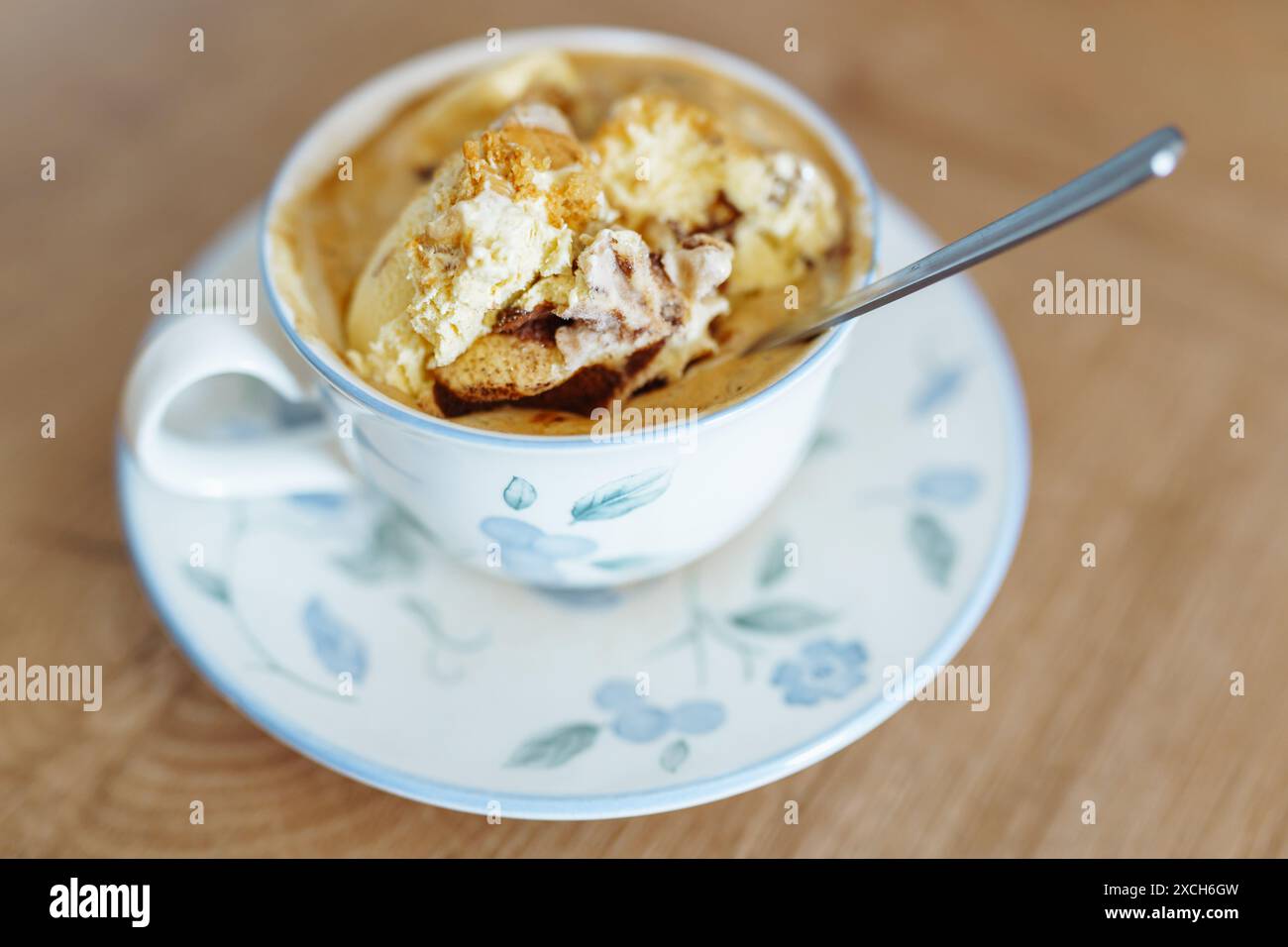 classic iced coffee French, Austrian cold coffee drink with addition of ...