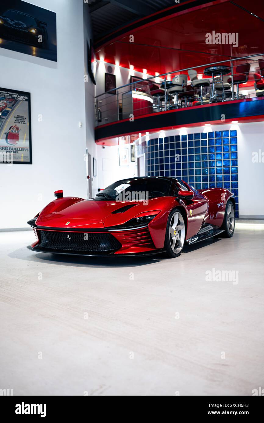 Ferrari Daytona SP3 in Joe Macari Stock Photo - Alamy