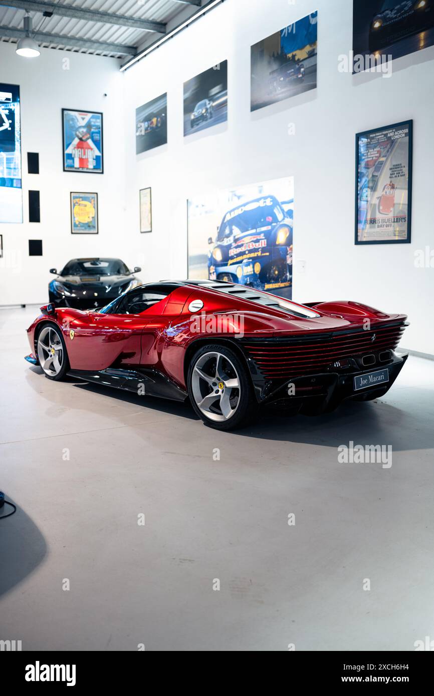 Ferrari Daytona SP3 in Joe Macari Stock Photo - Alamy