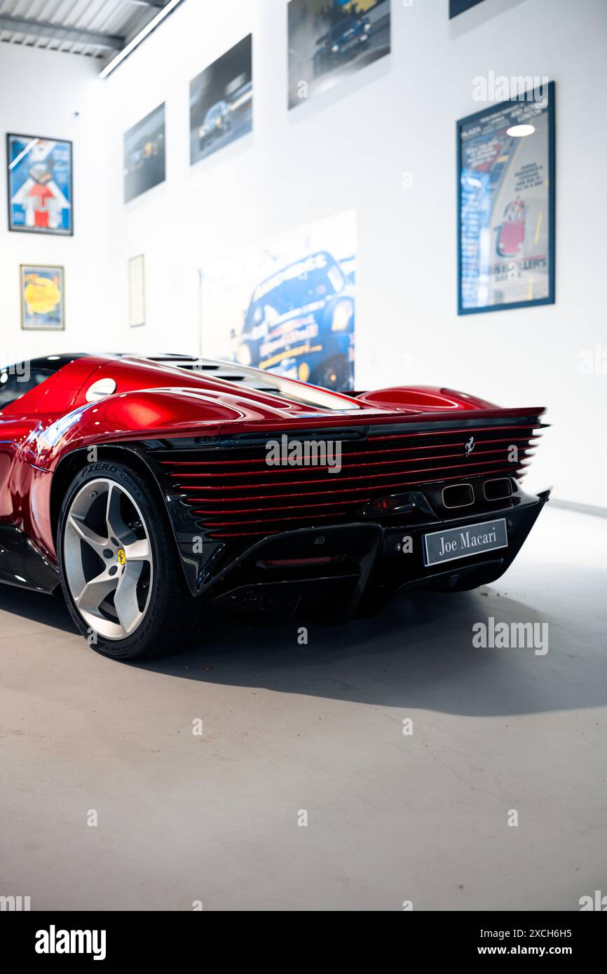 Ferrari Daytona SP3 in Joe Macari Stock Photo - Alamy