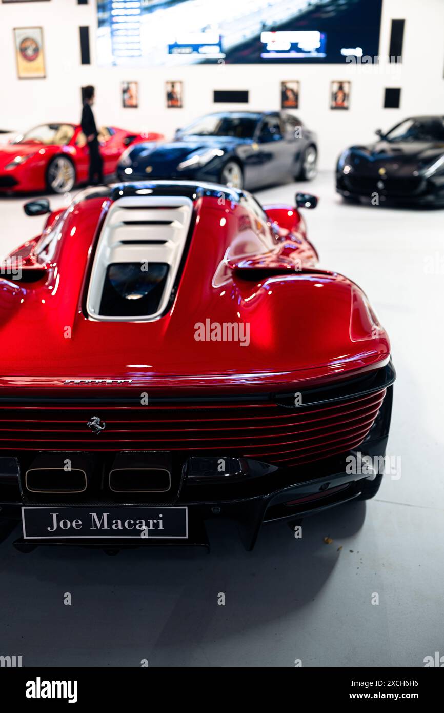 Ferrari Daytona SP3 in Joe Macari Stock Photo - Alamy