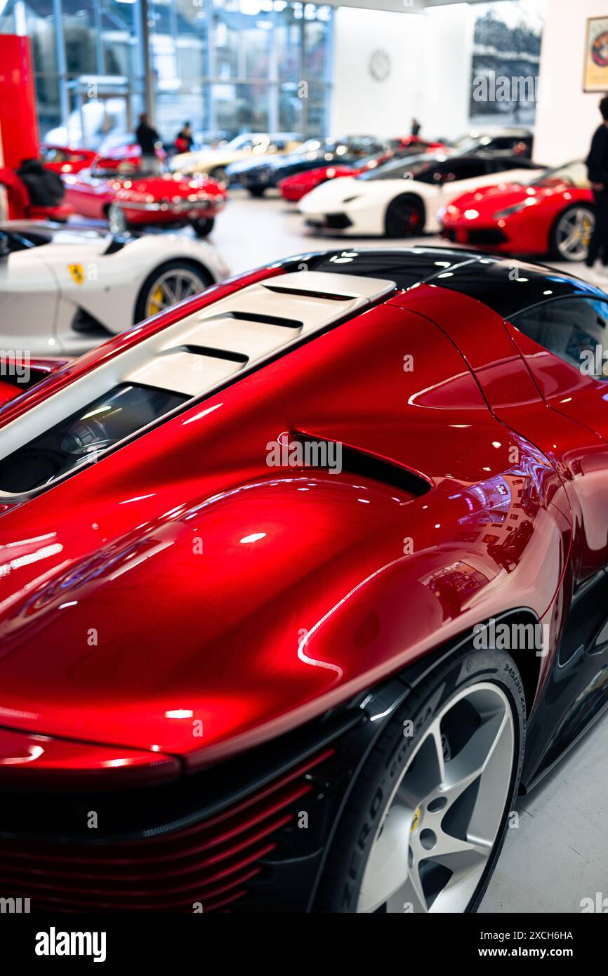 Ferrari Daytona SP3 in Joe Macari Stock Photo - Alamy