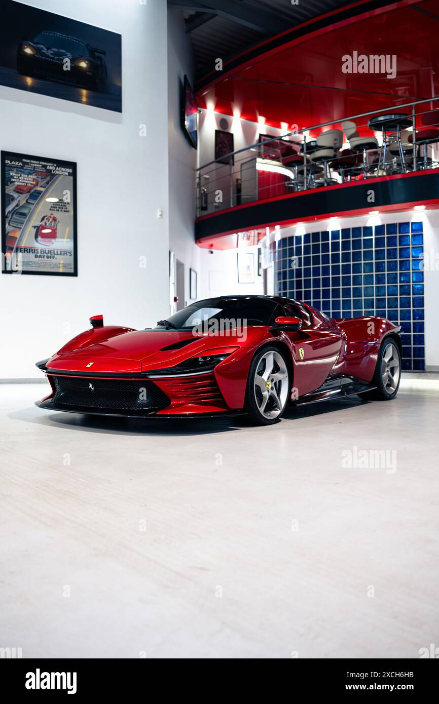 Ferrari Daytona SP3 in Joe Macari Stock Photo - Alamy
