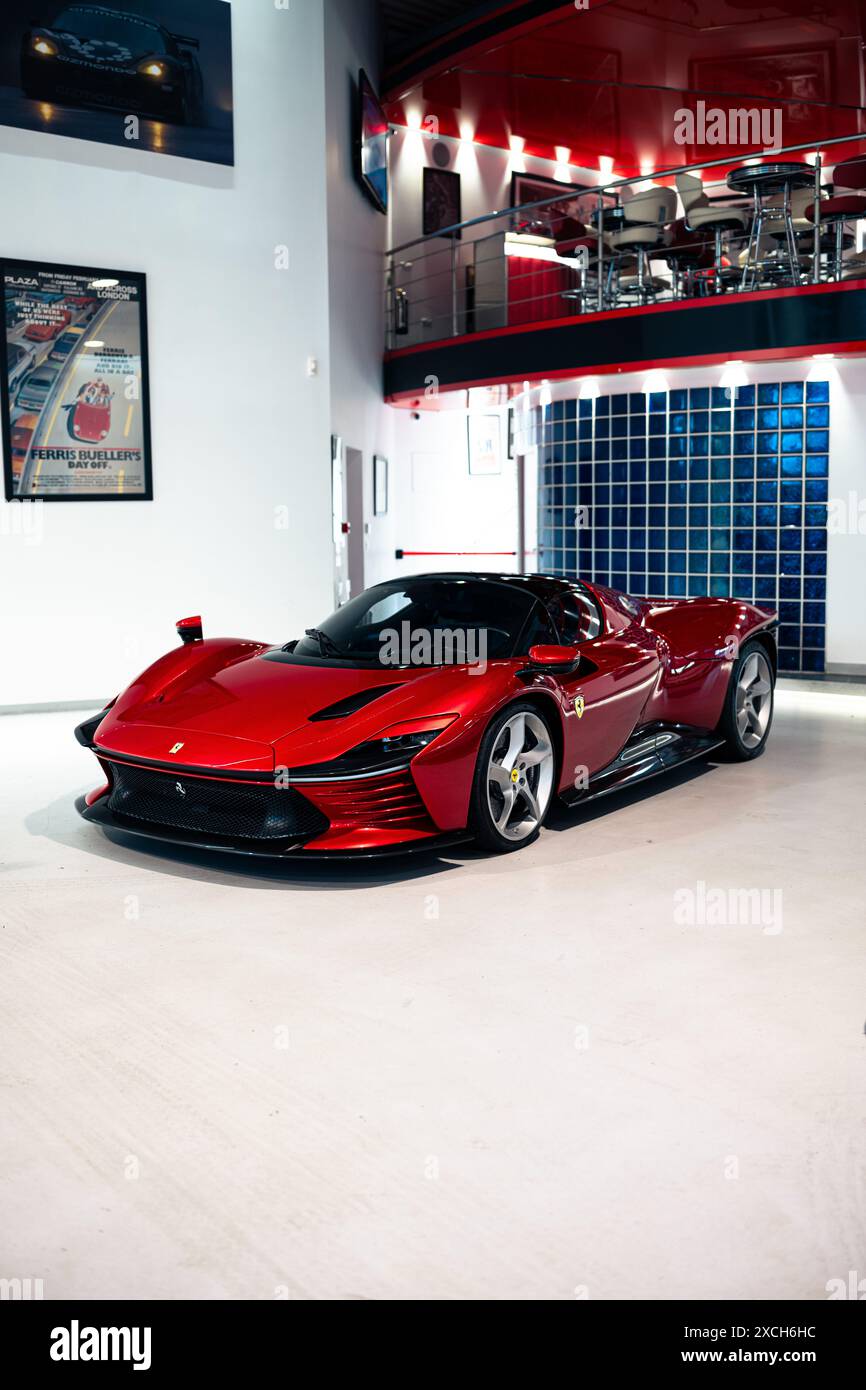 Ferrari Daytona SP3 in Joe Macari Stock Photo - Alamy