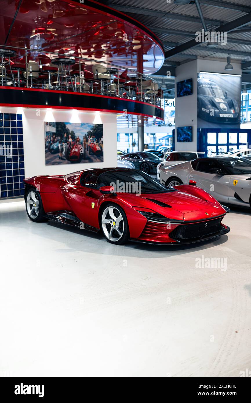 Ferrari Daytona SP3 in Joe Macari Stock Photo - Alamy