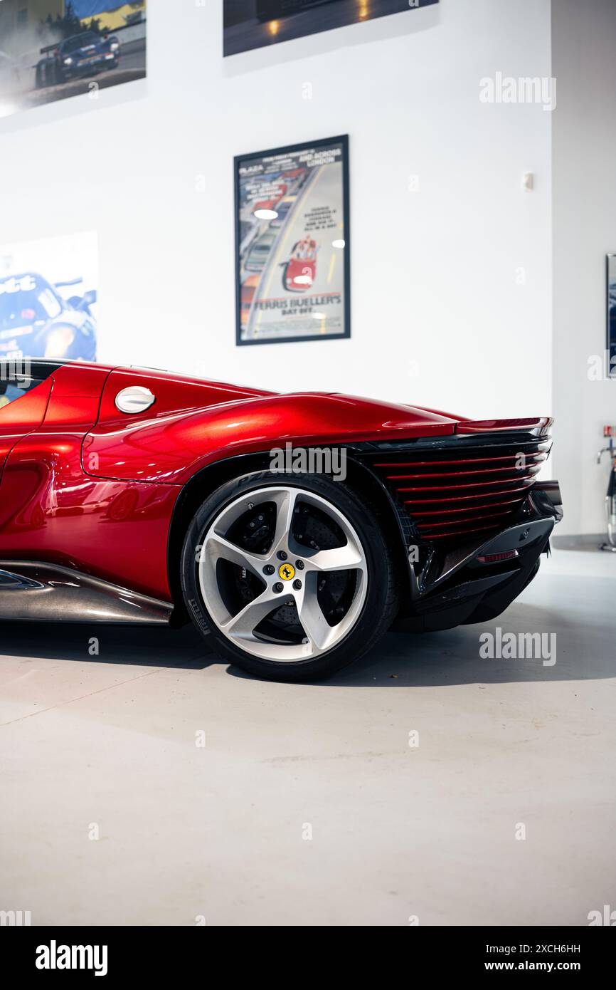 Ferrari Daytona SP3 in Joe Macari Stock Photo - Alamy