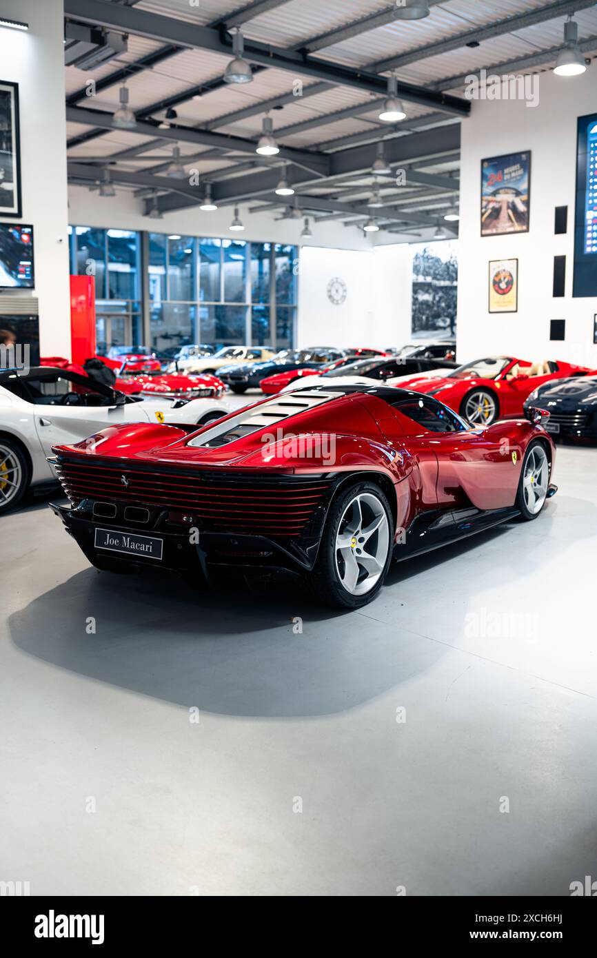 Ferrari Daytona SP3 in Joe Macari Stock Photo - Alamy