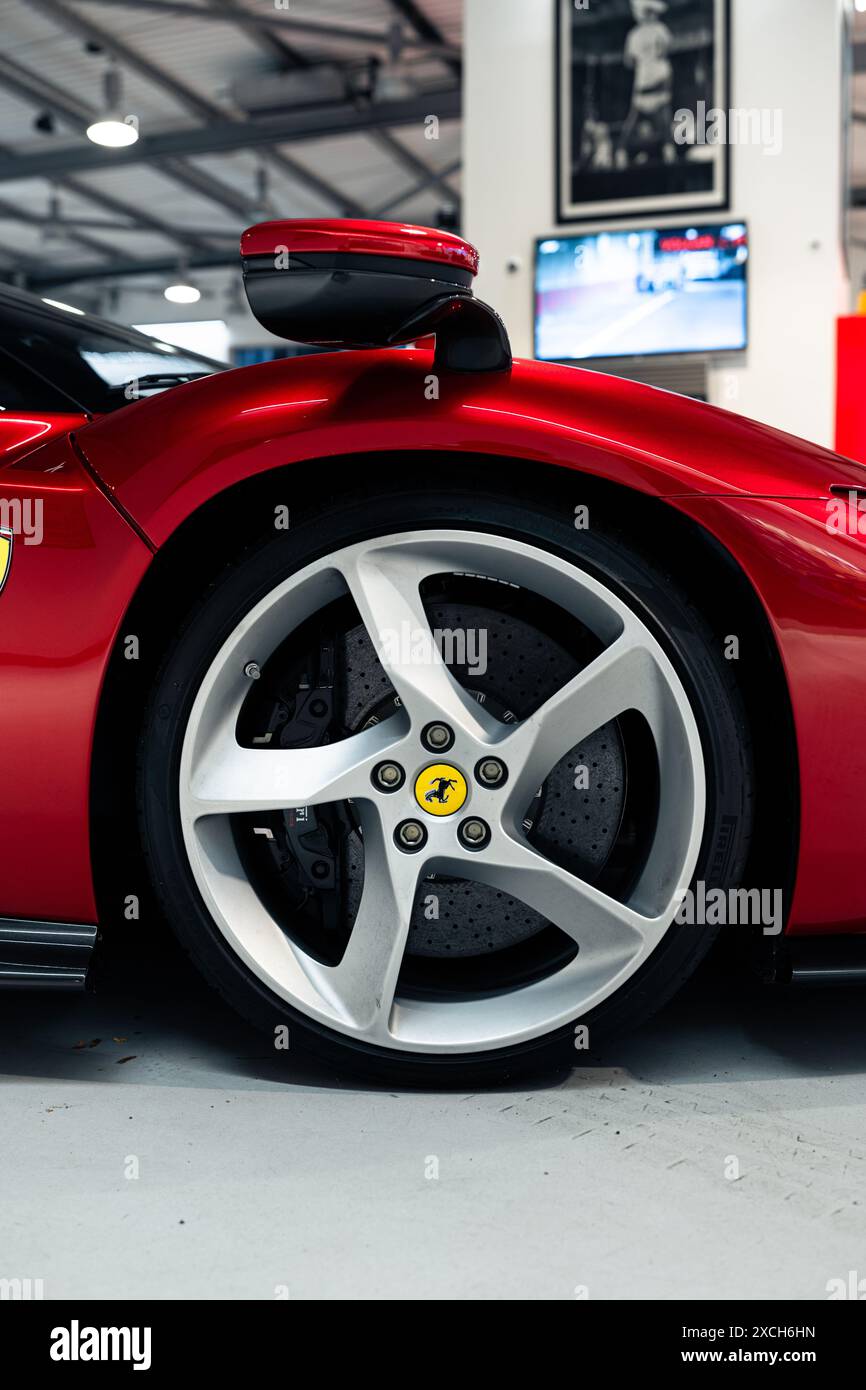 Ferrari Daytona SP3 in Joe Macari Stock Photo - Alamy