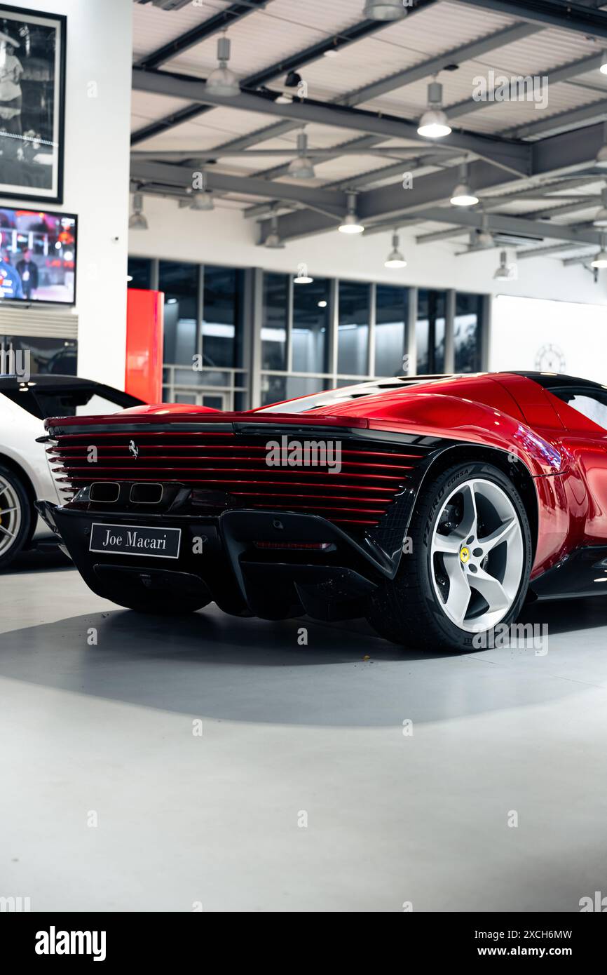 Ferrari Daytona SP3 in Joe Macari Stock Photo - Alamy