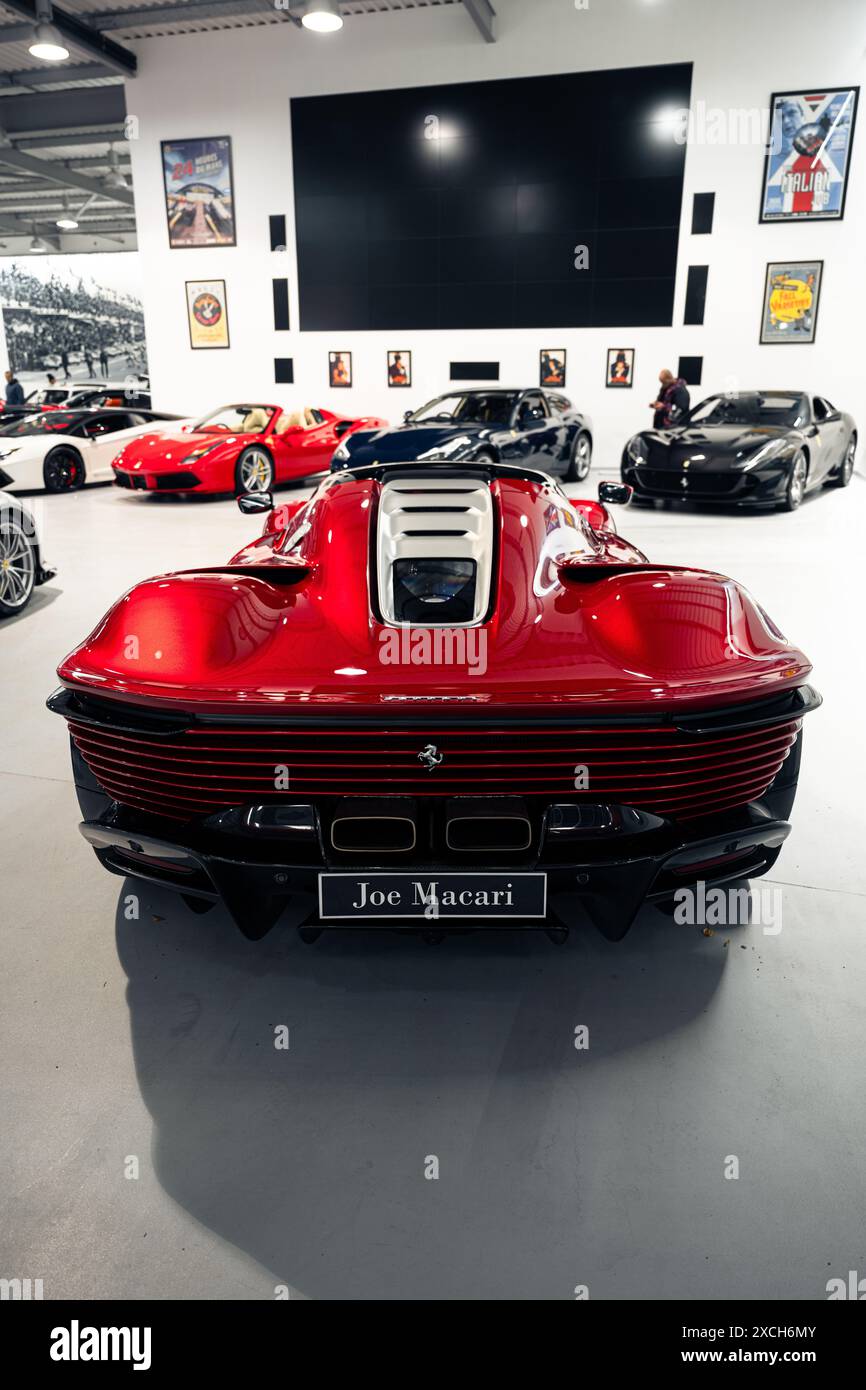 Ferrari Daytona SP3 in Joe Macari Stock Photo - Alamy