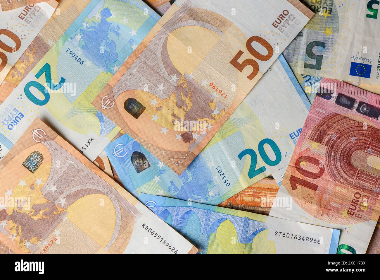euro banknote money finance concept cash Stock Photo - Alamy