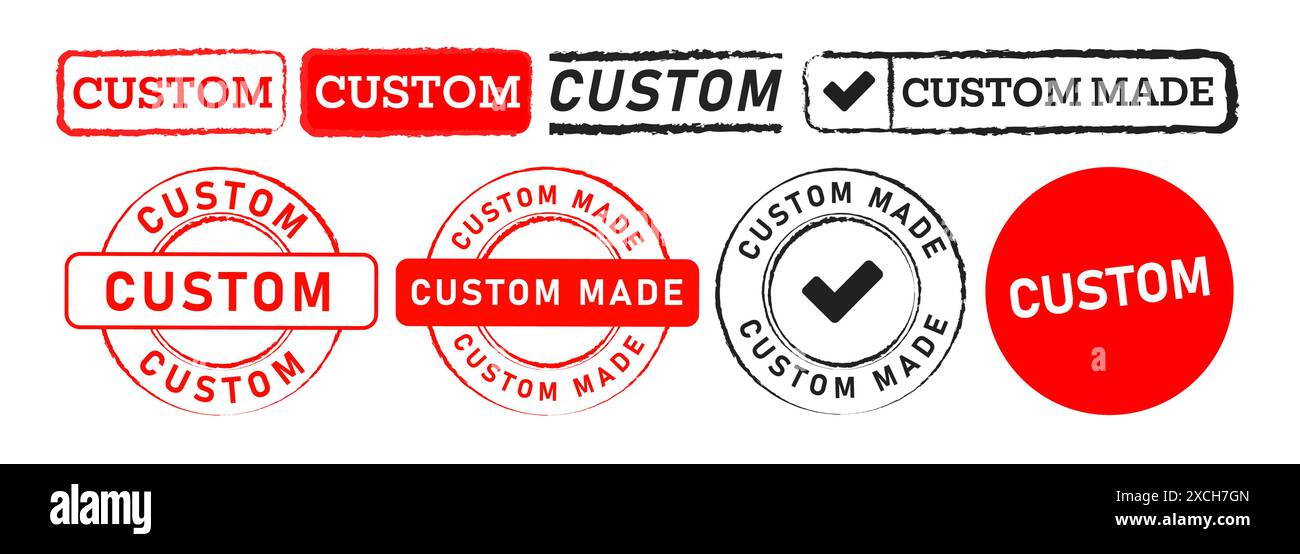 custom rectangle and circle rubber stamp sign for customize original ...