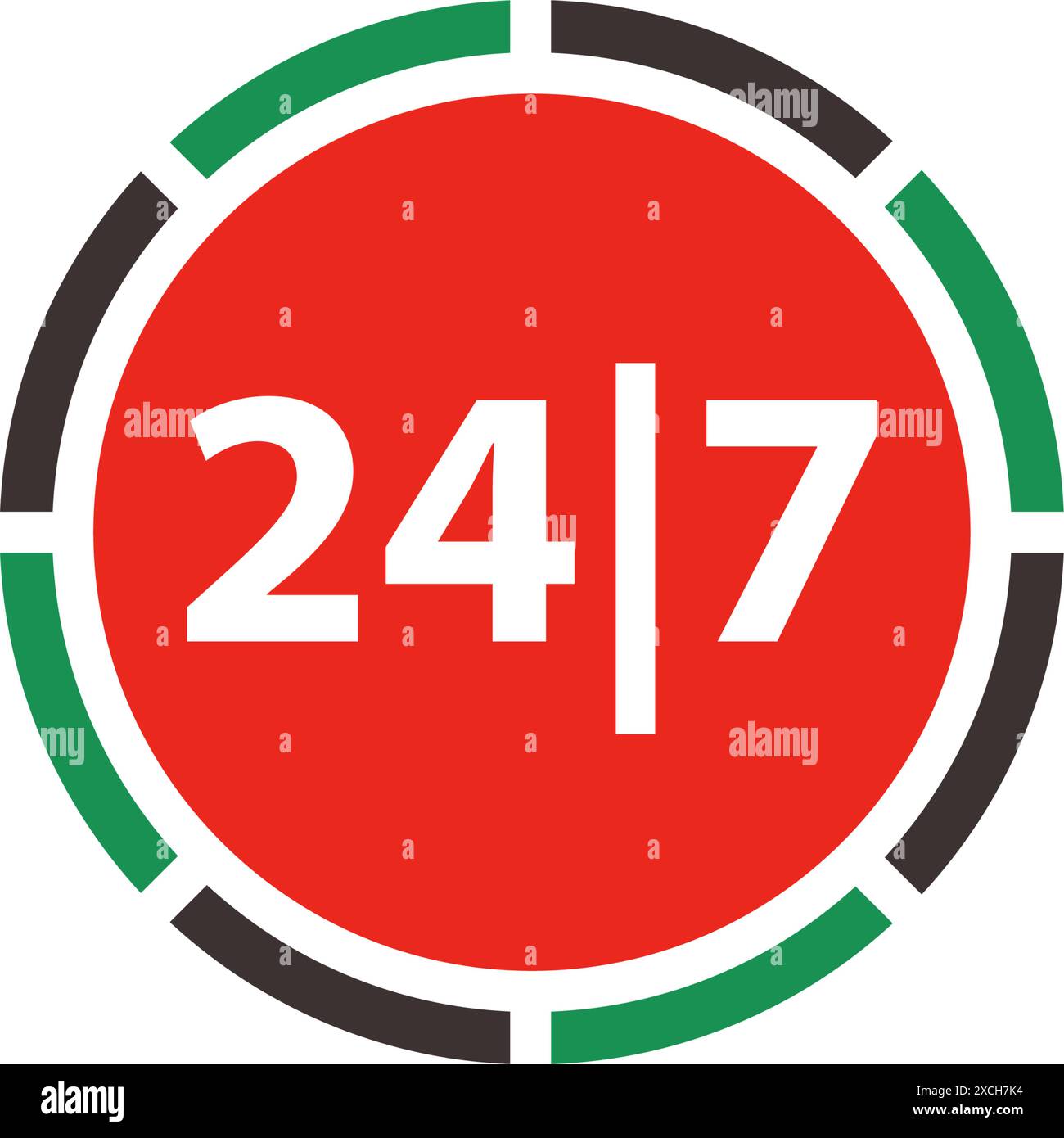 Seven days a week Cut Out Stock Images & Pictures - Alamy