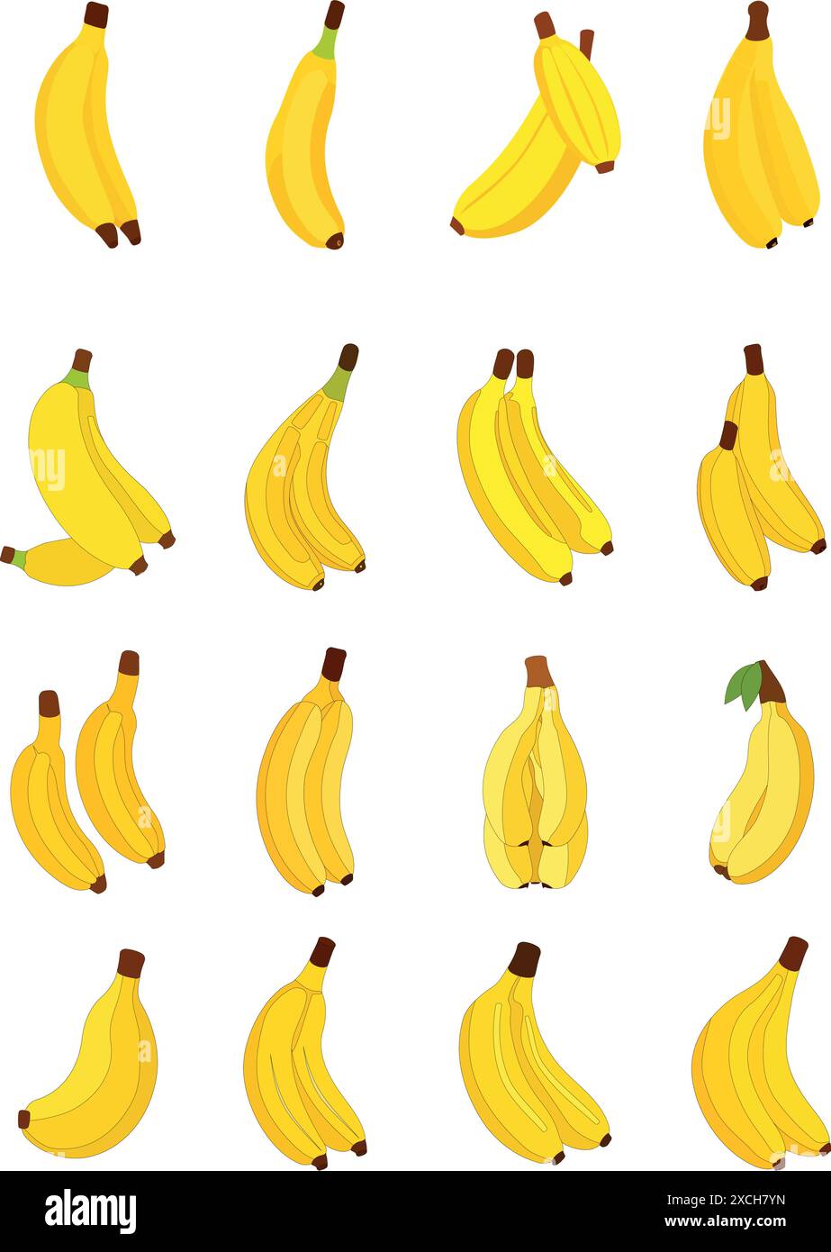 Variants of abstract banana icons Stock Vector Image & Art - Alamy