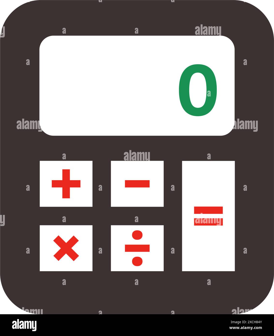 Calculator icon green Stock Vector Images - Alamy