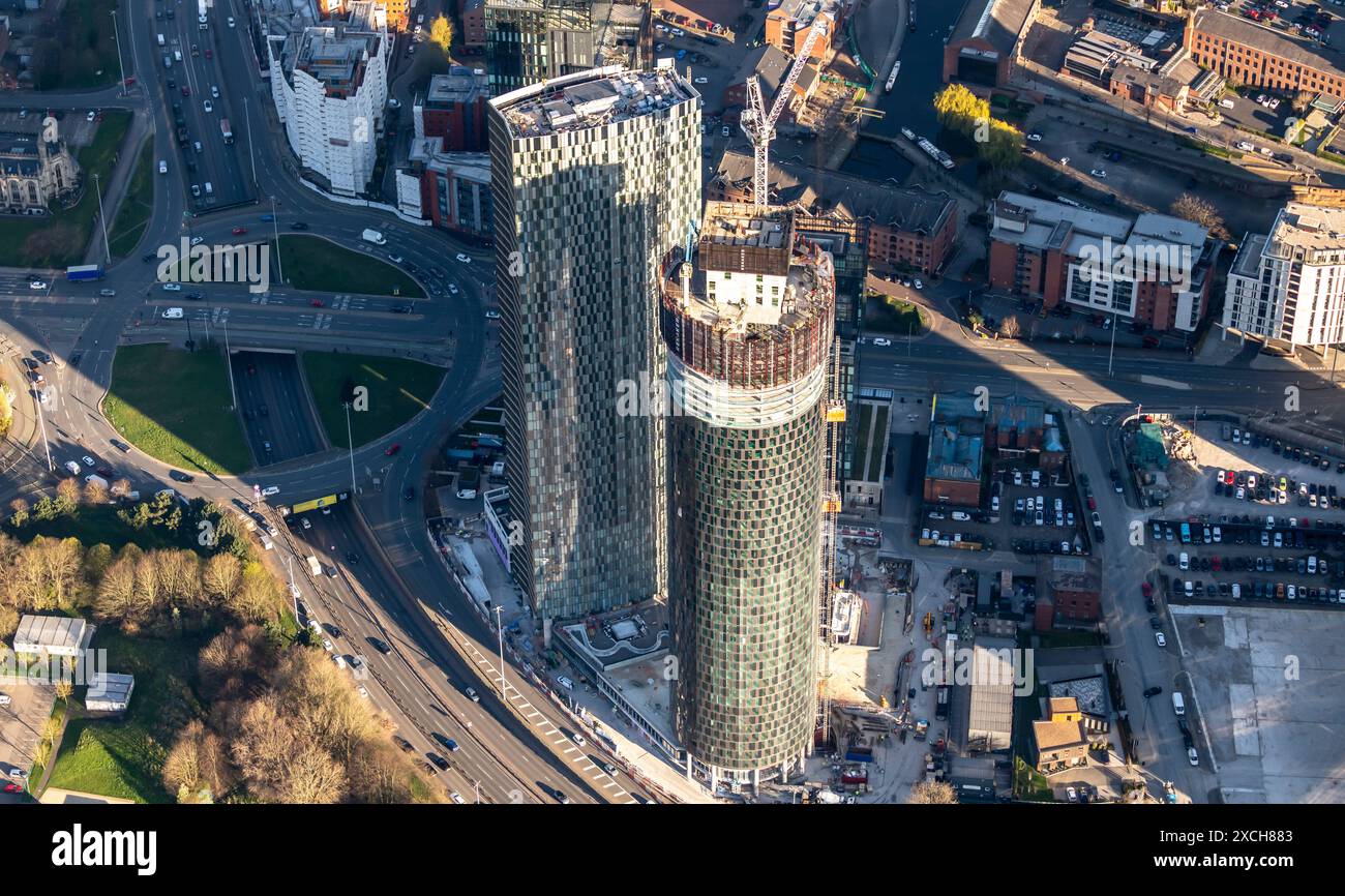 aerial photo from 2000 feet of deansgate towers development tower ...
