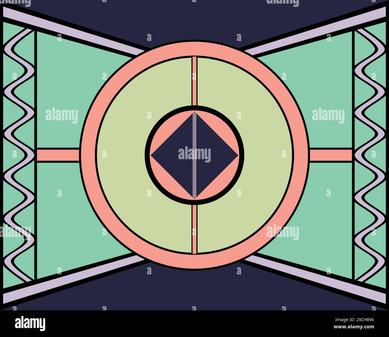 Abstract geometric shapes asymmetry colored Stock Vector Image & Art ...