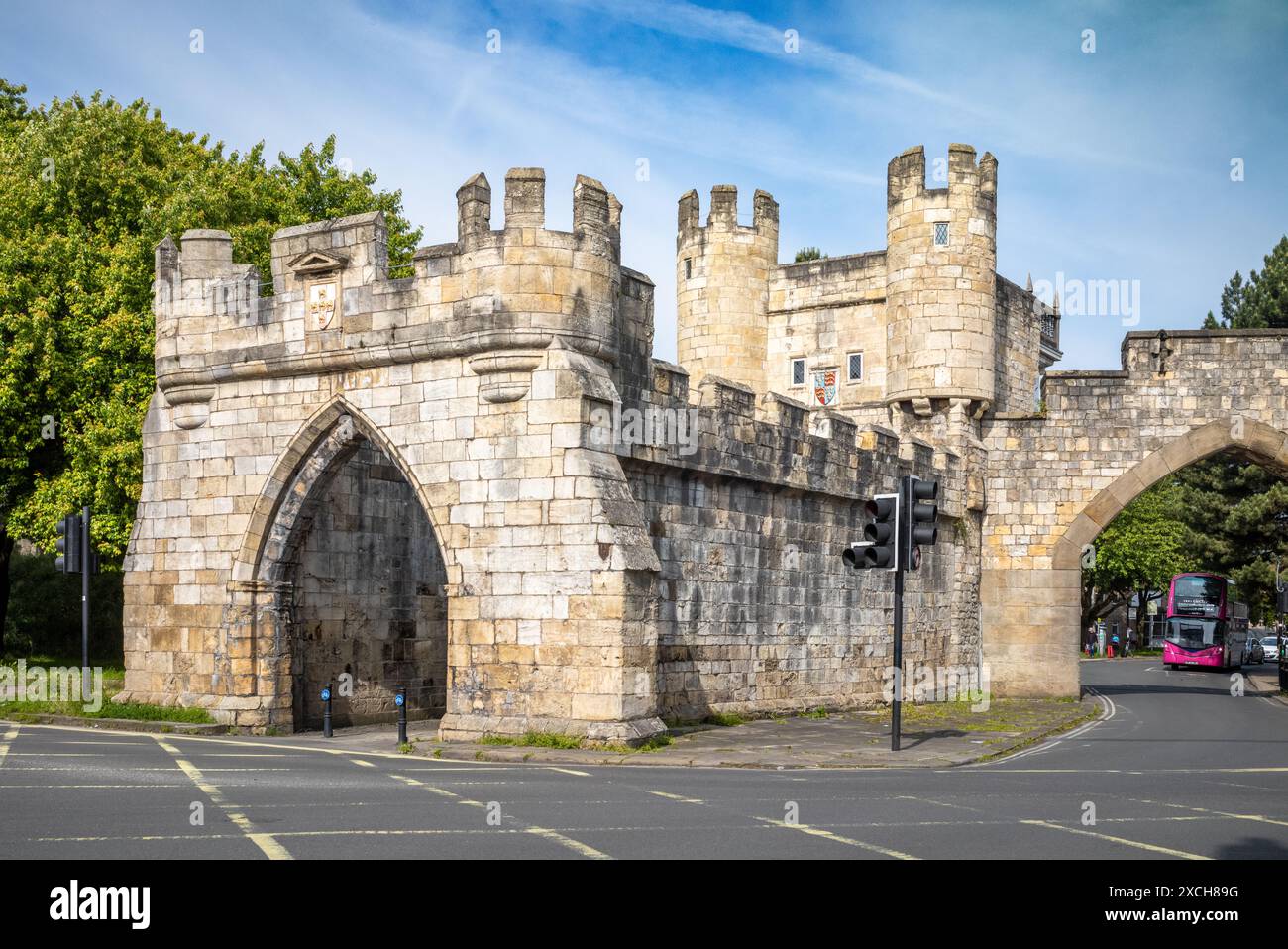 Walmgate Bar, the most complete and well-preserved of the four medieval ...