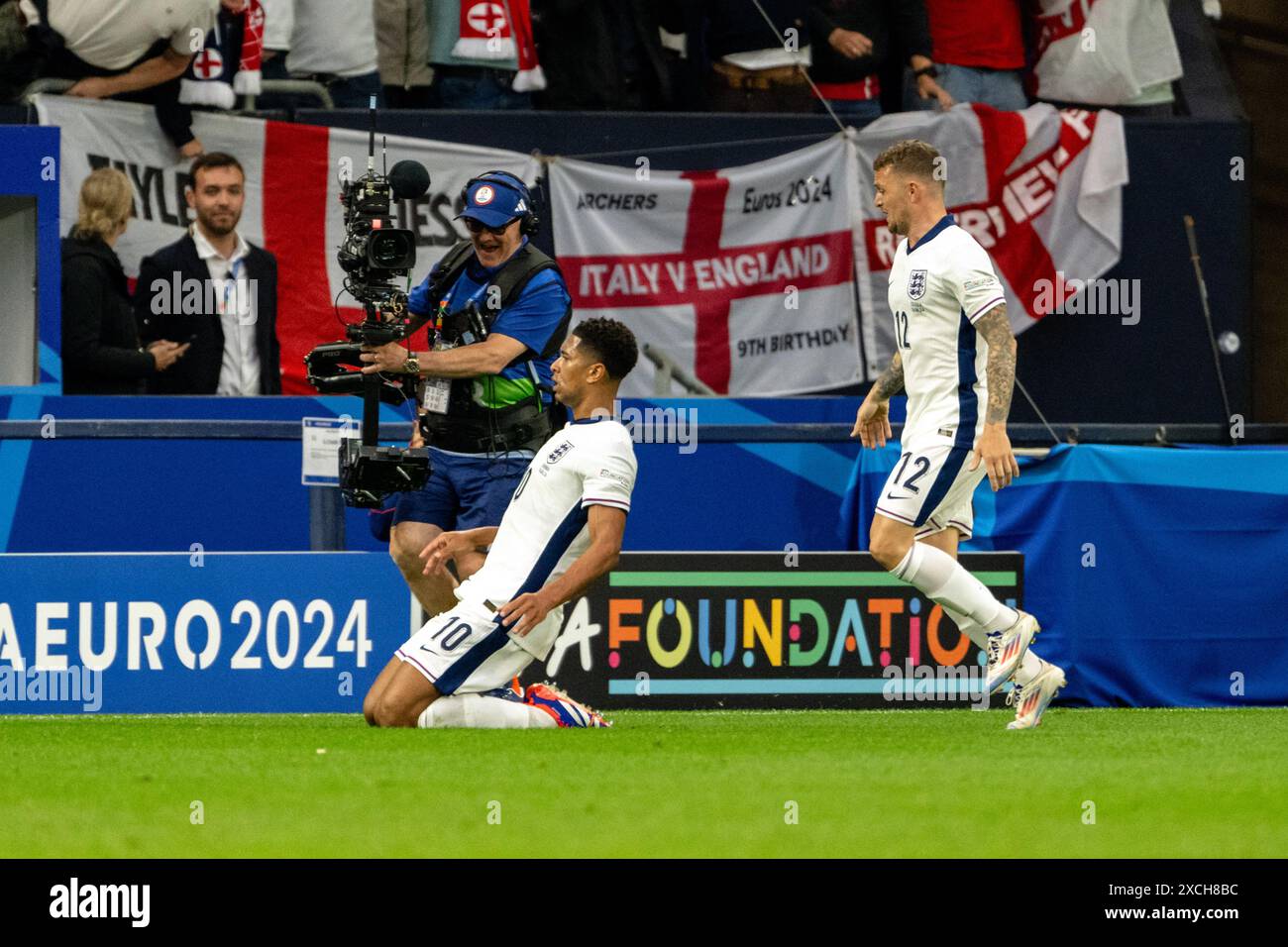 Gelsenkirchen, Germany. 16th June, 2024. Jude Bellingham (10) of ...
