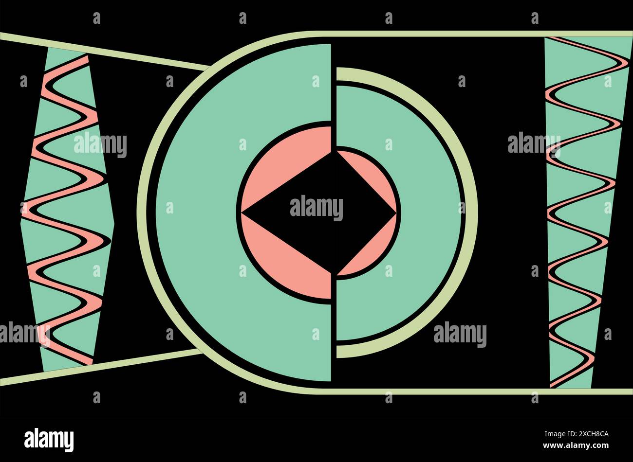 PrintAbstract geometric shapes asymmetry colored Stock Vector Image ...