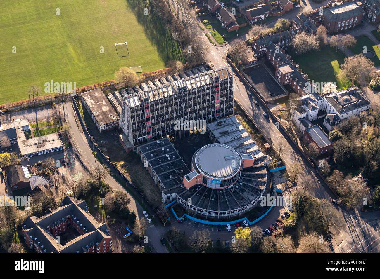 Aerial photo of the Toastrack building from 1500 feet Stock Photo - Alamy