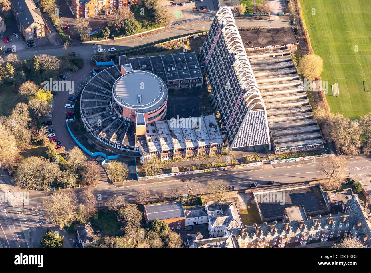 Aerial photo of the Toastrack building from 1500 feet Stock Photo - Alamy