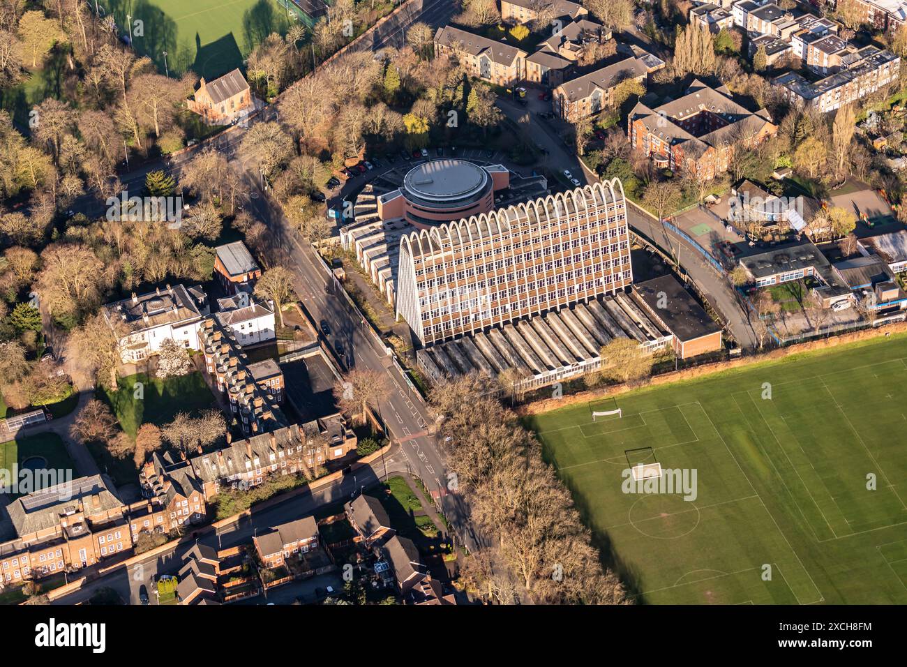Aerial photo of the Toastrack building from 1500 feet Stock Photo - Alamy