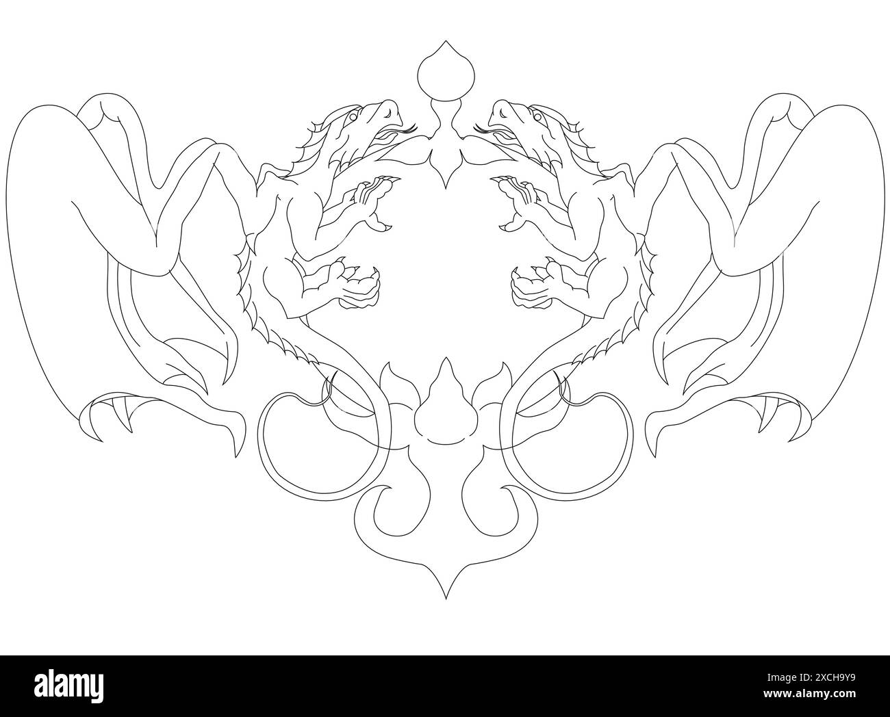Imperial dragons Stock Vector Images - Alamy