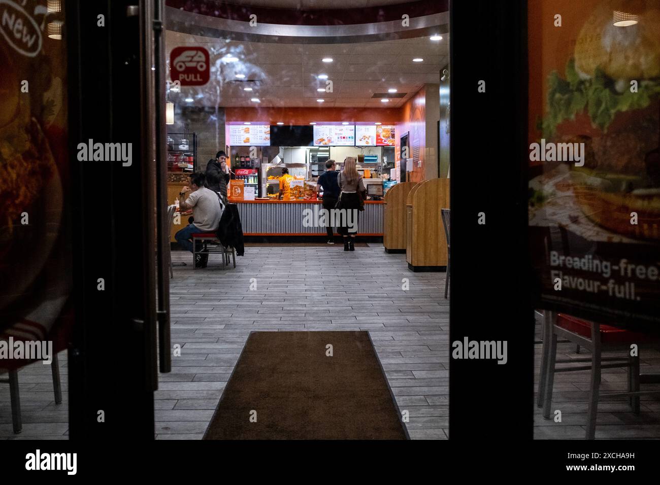 A fast-food burger and fried chicken restaurant in Toronto, Canada s ...