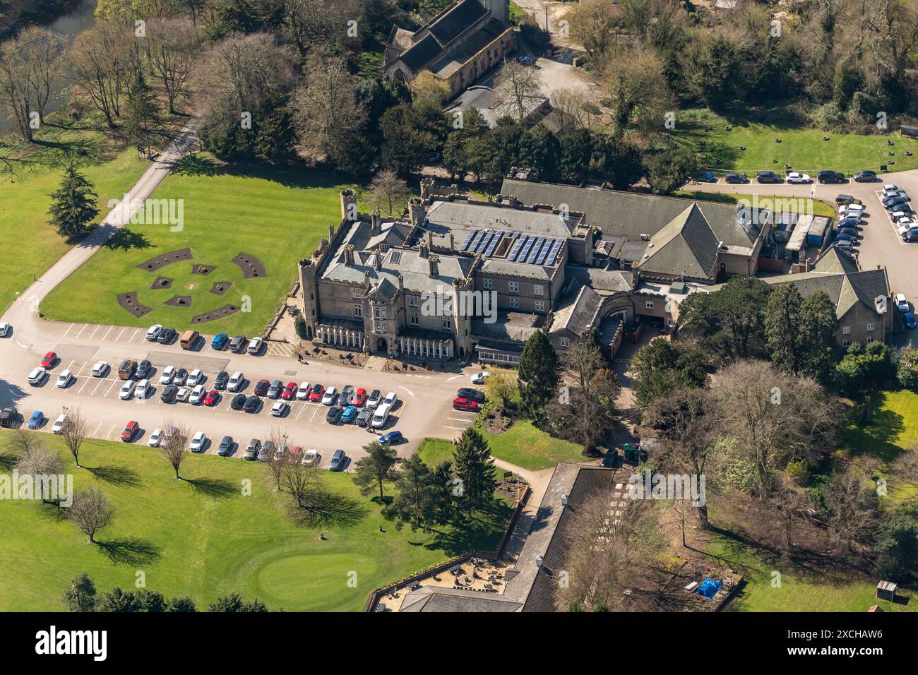 aerial photo of cave castle taken from 1500 feet Stock Photo - Alamy