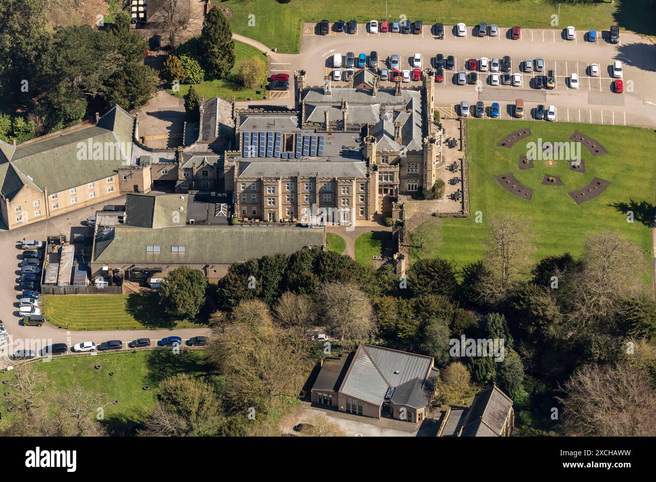 aerial photo of cave castle taken from 1500 feet Stock Photo - Alamy