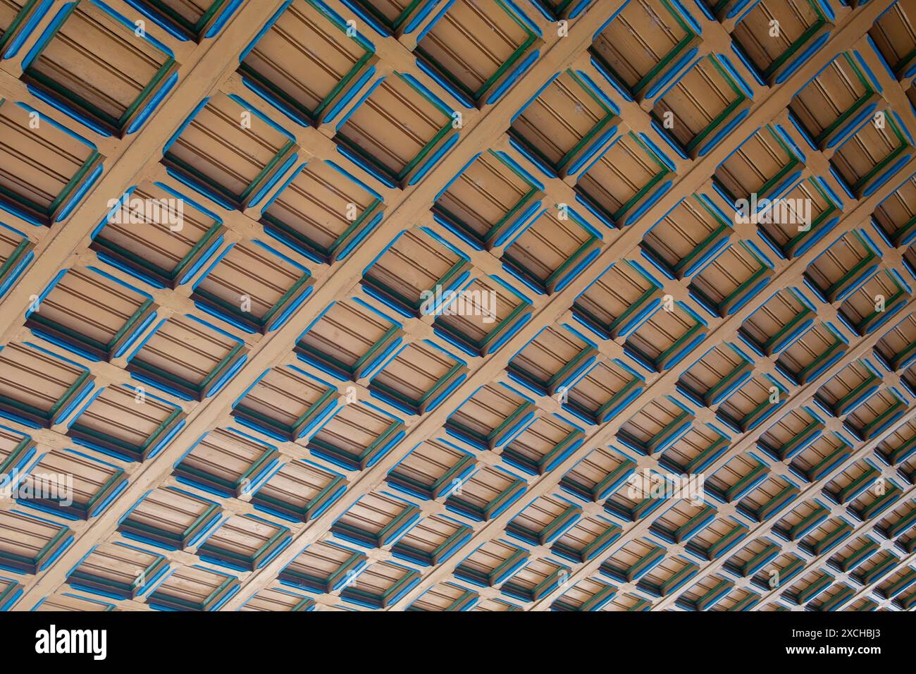 Abstract blue ceiling interior background hi-res stock photography and ...