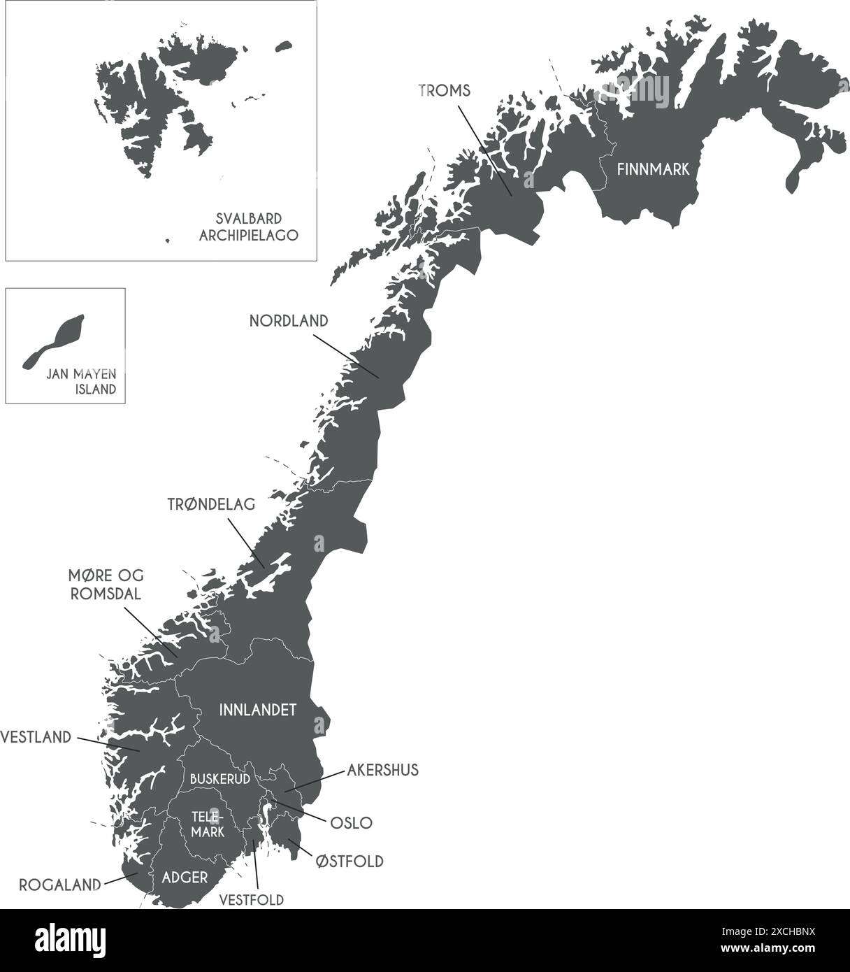 Svalbard map hi-res stock photography and images - Alamy