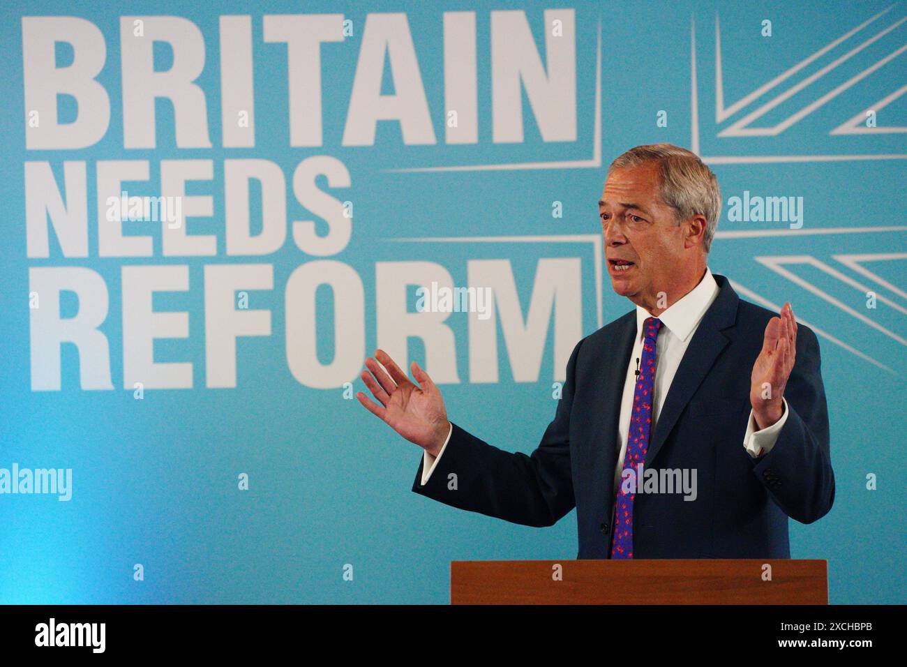 Reform UK leader Nigel Farage launches 'Our Contract with You' in ...