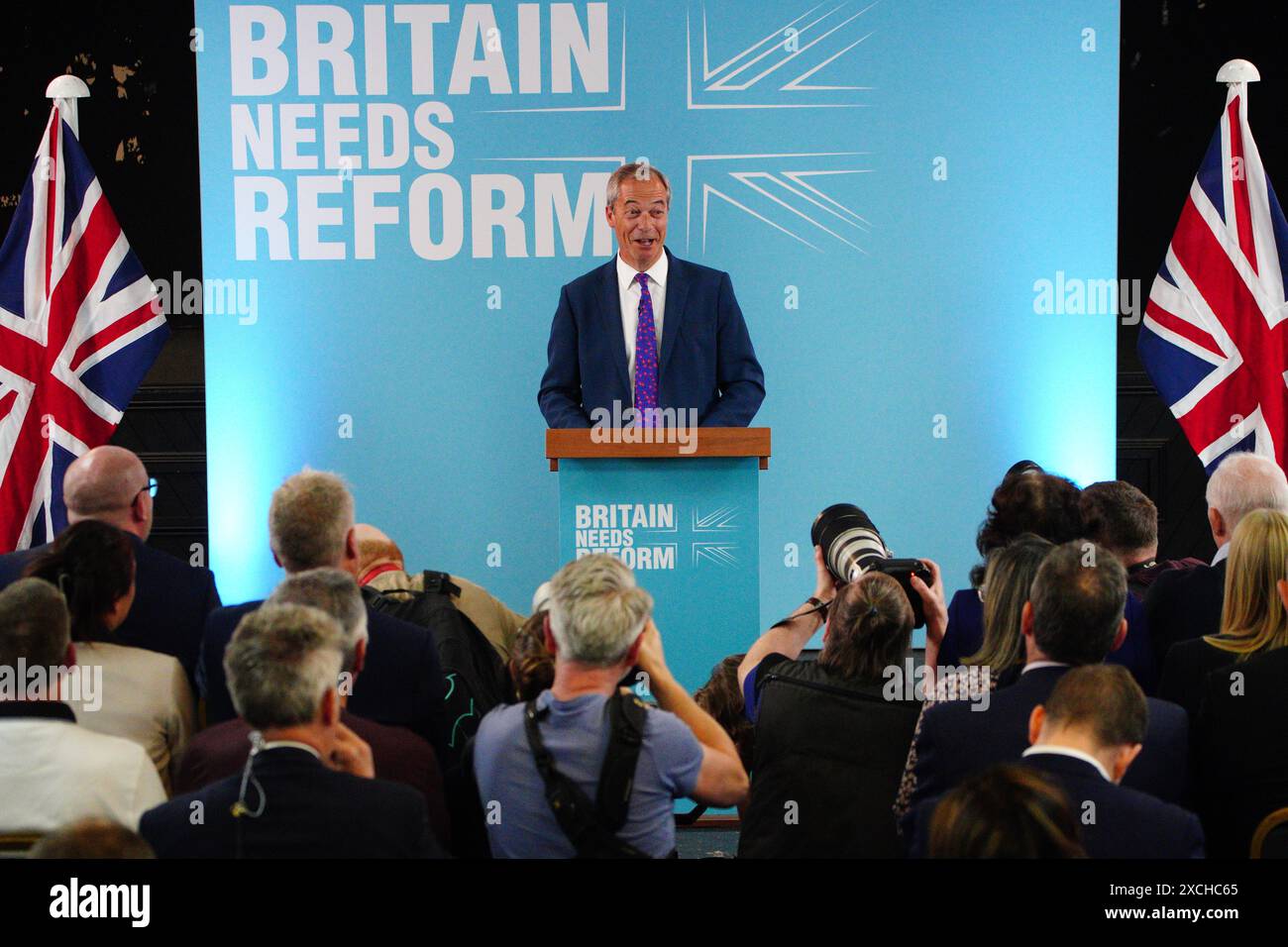 Reform UK leader Nigel Farage launches 'Our Contract with You' in ...