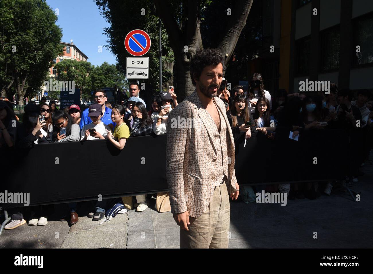 Milan, Italy. 17th June, 2024. Italian actor FRANCESCO SCIANNA arrives ...