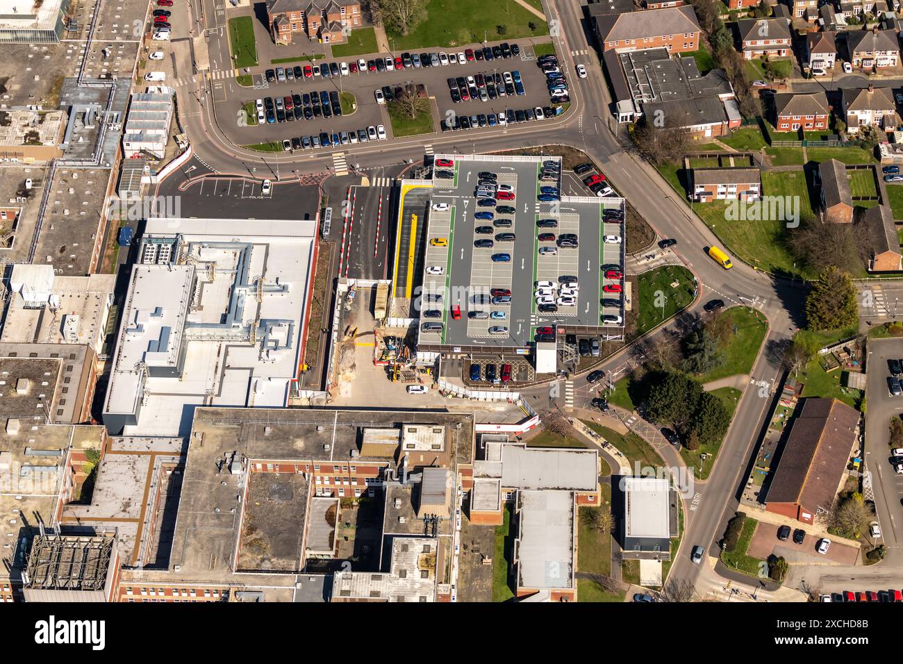 Aerial photo of Diana Princess of Wales Hospital from 1500 feet Stock ...