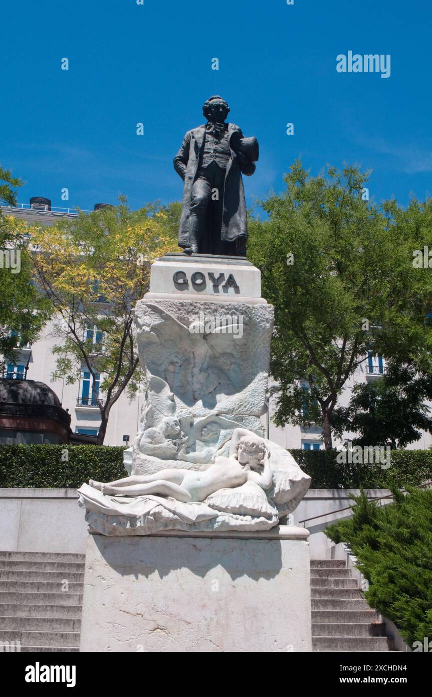 Spain, Madrid, Puerta Alte de Goya, Entrance Prado Museum, Monument ...