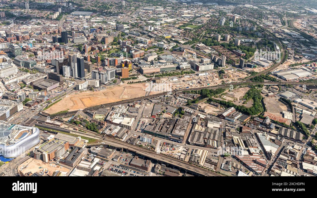 Birmingham rail station aerial hi-res stock photography and images - Alamy