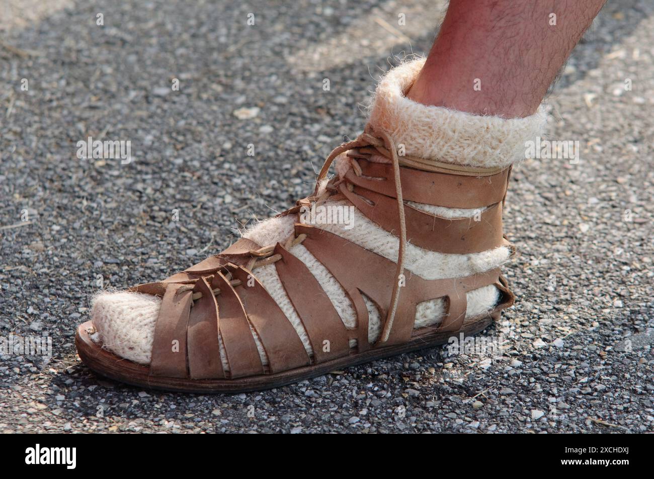 Italy, Lombardys, Shoes or Sandal Which Was Worn by Roman Legionary ...