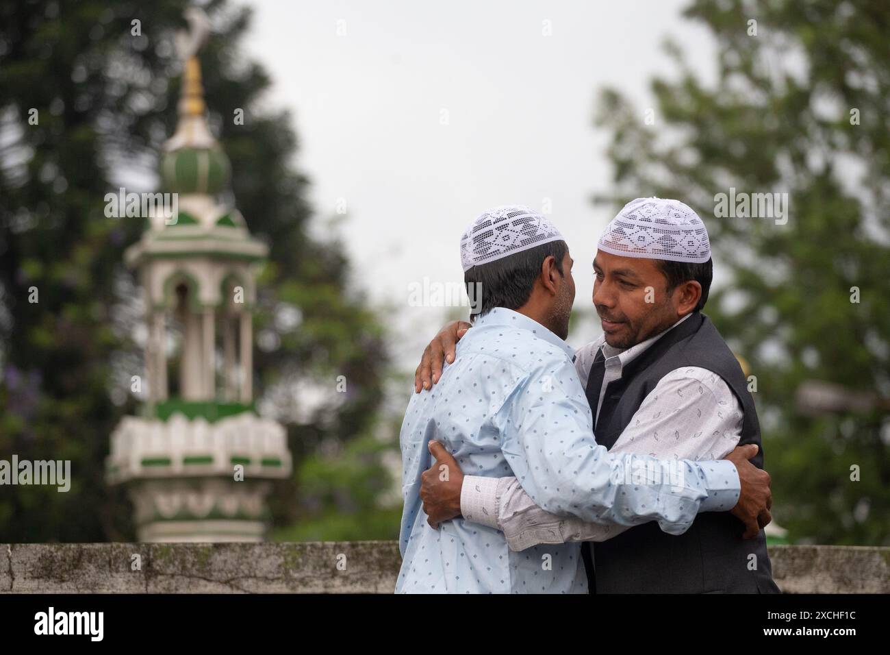 On June 17, 2024, in Kathmandu, Nepal. People from the Nepalese Muslim ...