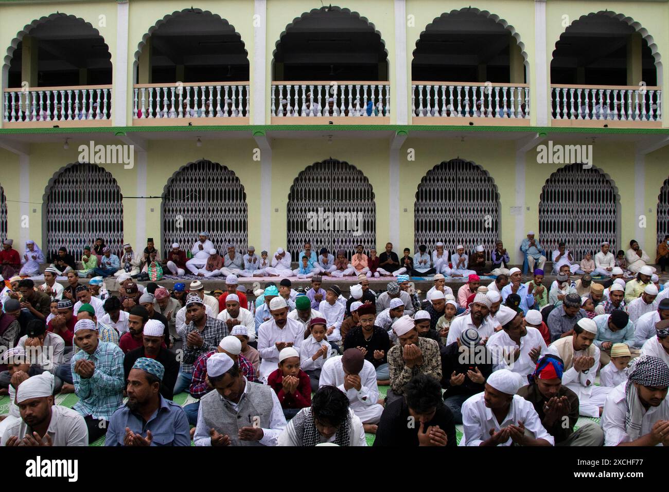 On June 17, 2024, in Kathmandu, Nepal. People from the Nepalese Muslim ...