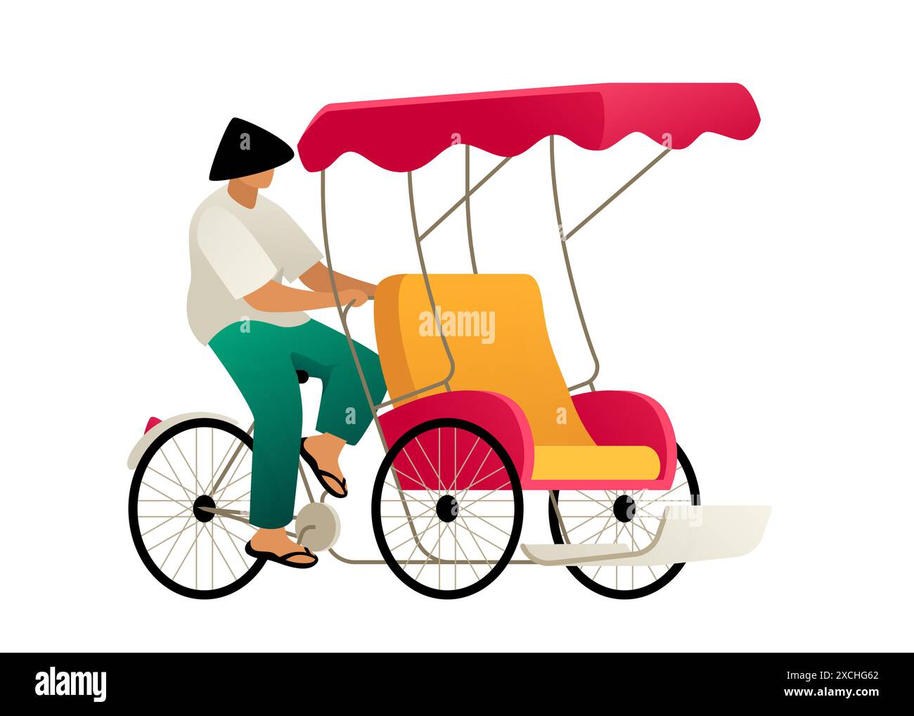 Rickshaw bike Stock Vector Images - Alamy
