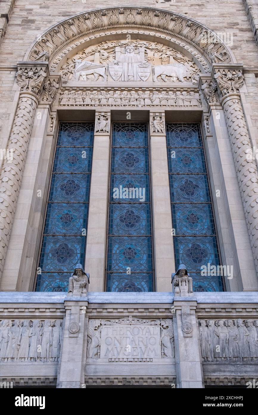 Historical facad of the Royal Ontario Museum - ROM in Toronto, Canada s ...