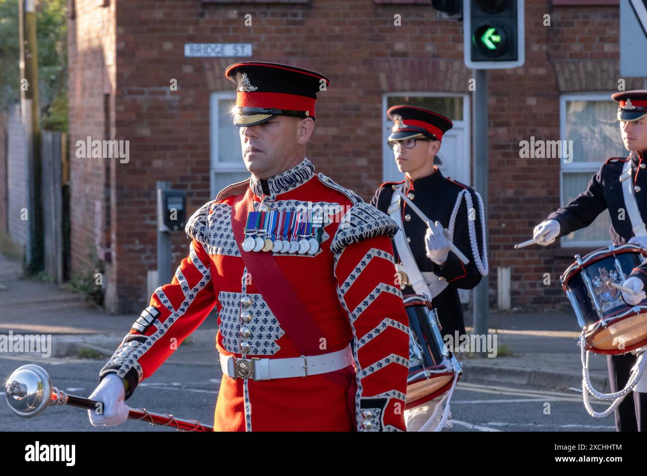 Kellswater Flute Band passing along Bridge Street in Ballymena at the ...