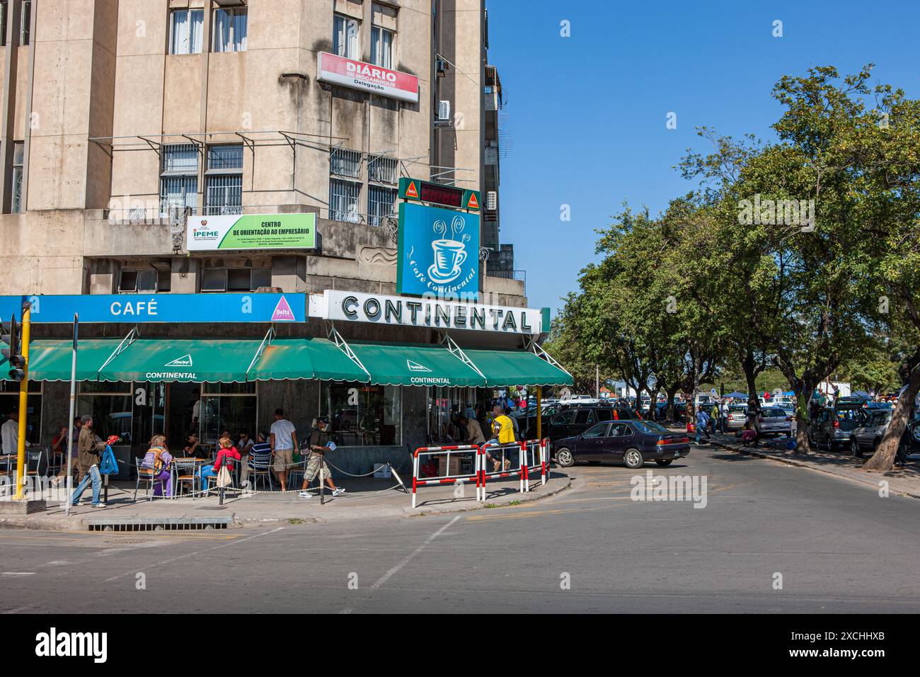 Mozambique, Maputo, Maputo Cidade, Downtown, A trendy café Stock Photo - Alamy