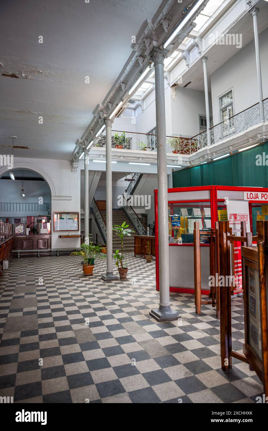 Mozambique, Maputo, Maputo Cidade, Downtown, Inside main post office ...